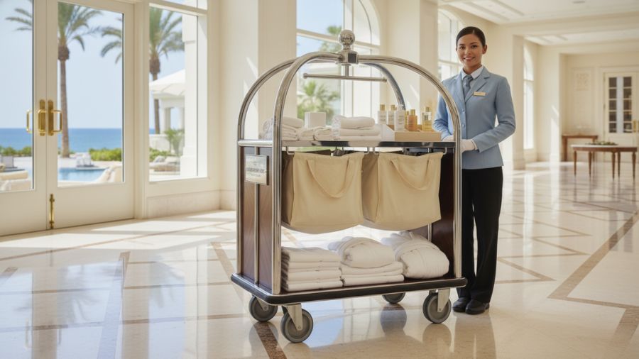 Linen Housekeeping Trolleys Boost Efficiency In Hotels 2025