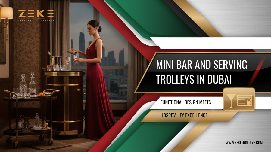 Premium Mini Bar And Serving Trolleys In Dubai | Hotel Trolley Supplier UAE